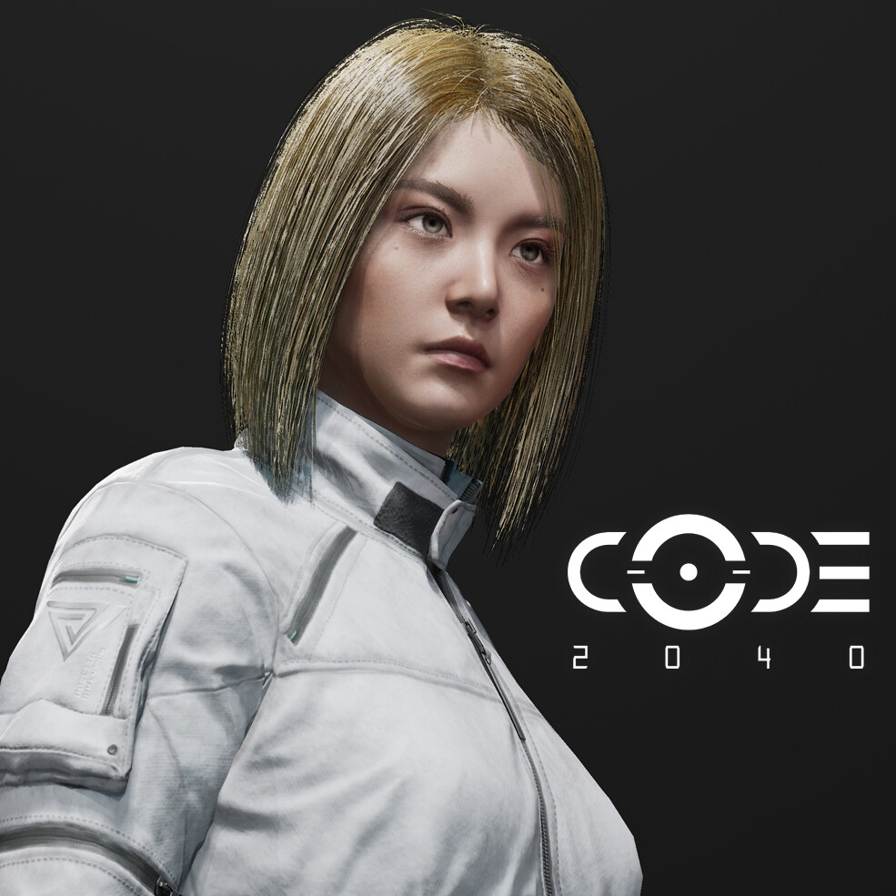 ArtStation - CODE2040-Female character2