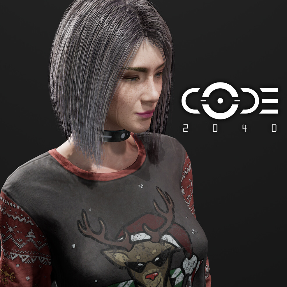 ArtStation - CODE2040-Female character3