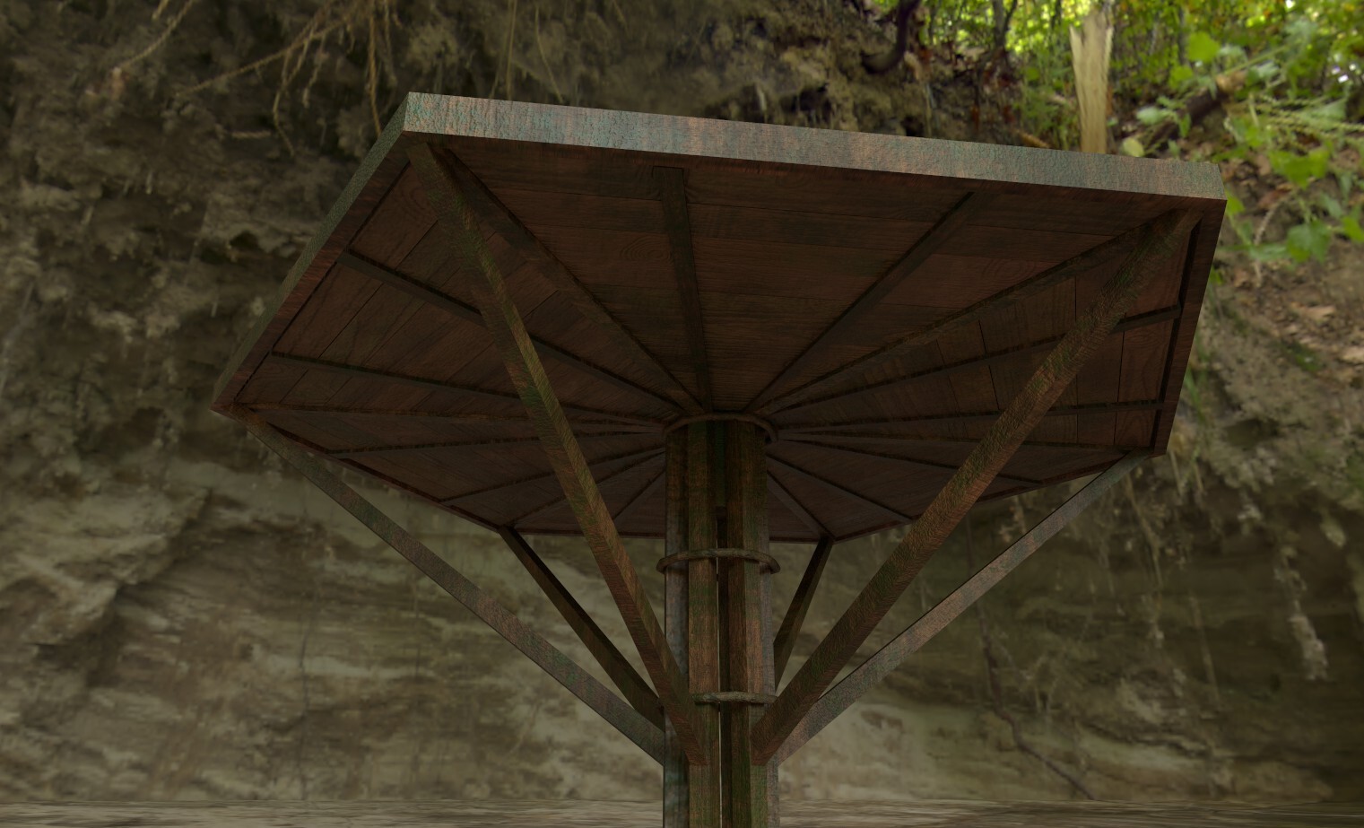 ArtStation - Platform in a Rainforest