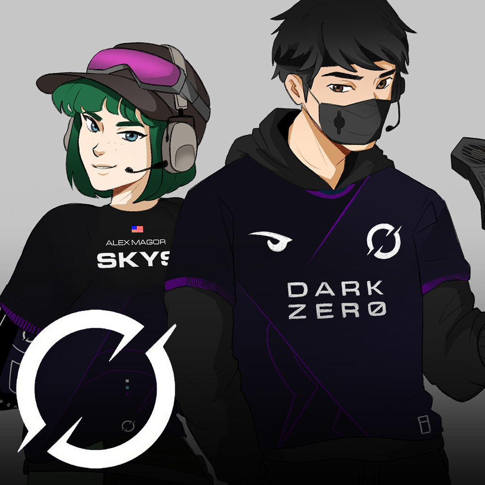 ArtStation - DARKZERO Esports Merch Social Media Promo Art