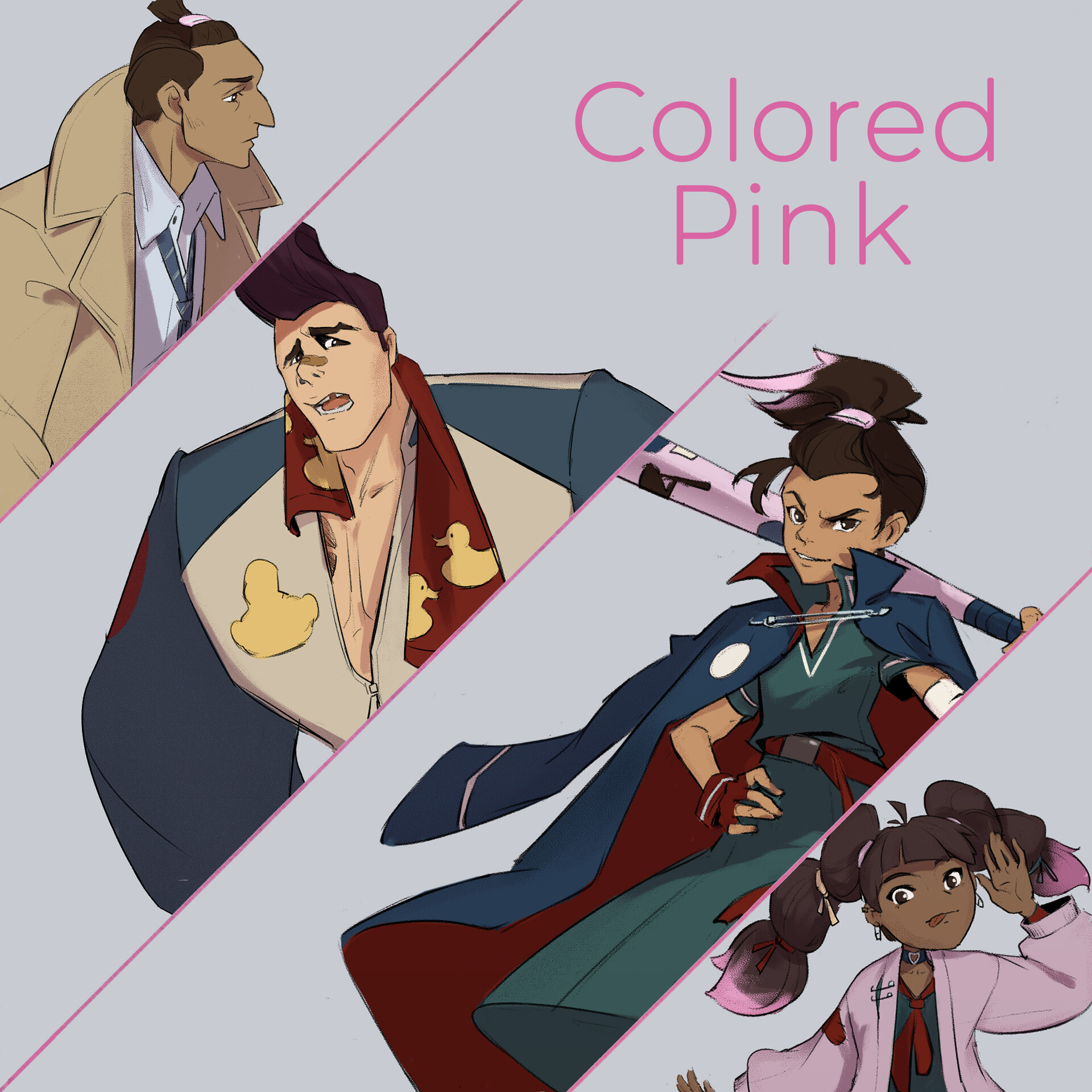 ArtStation - Colored Pink - characters