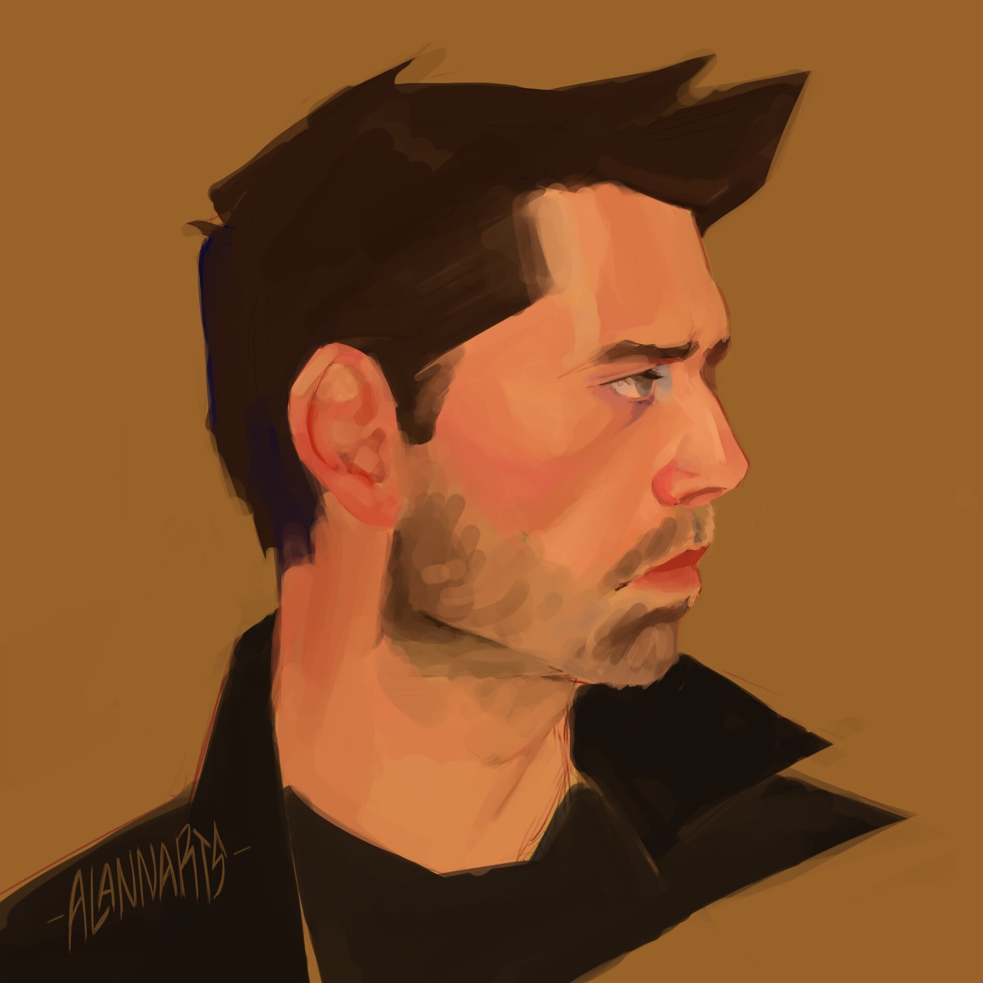 ArtStation - Portrait of Sebastian Stan