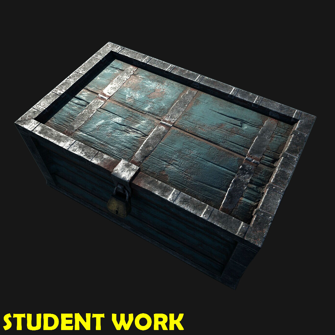 ArtStation - Old Wooden Trunk