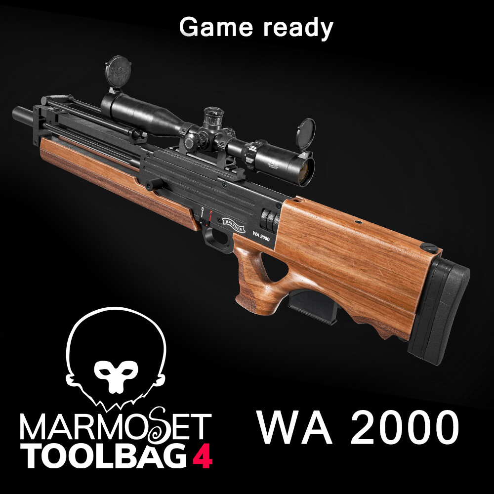 ArtStation - WA 2000 Sniper (Game ready)