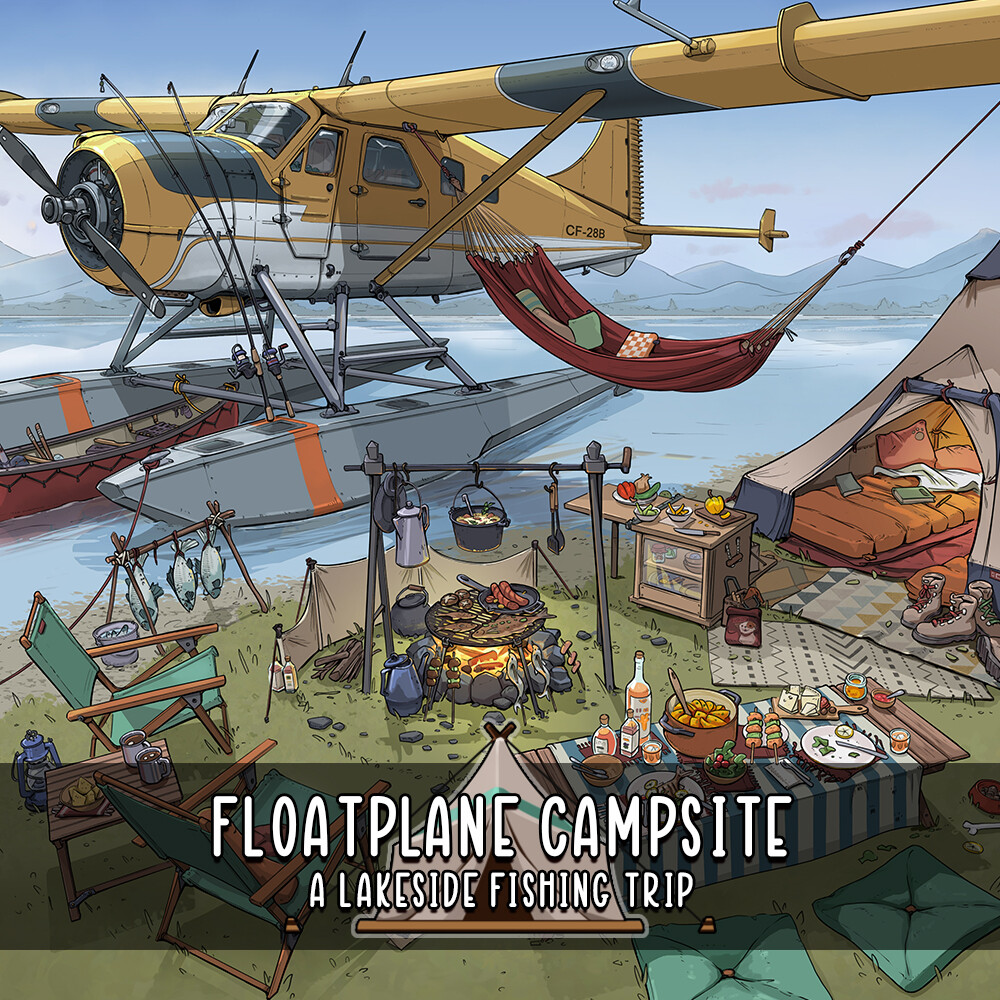 ArtStation - Floatplane Campsite