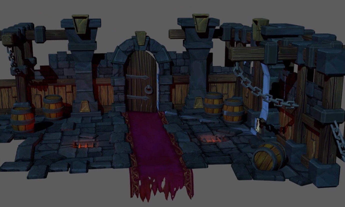 ArtStation - Stylised Dungeon 3D Environment