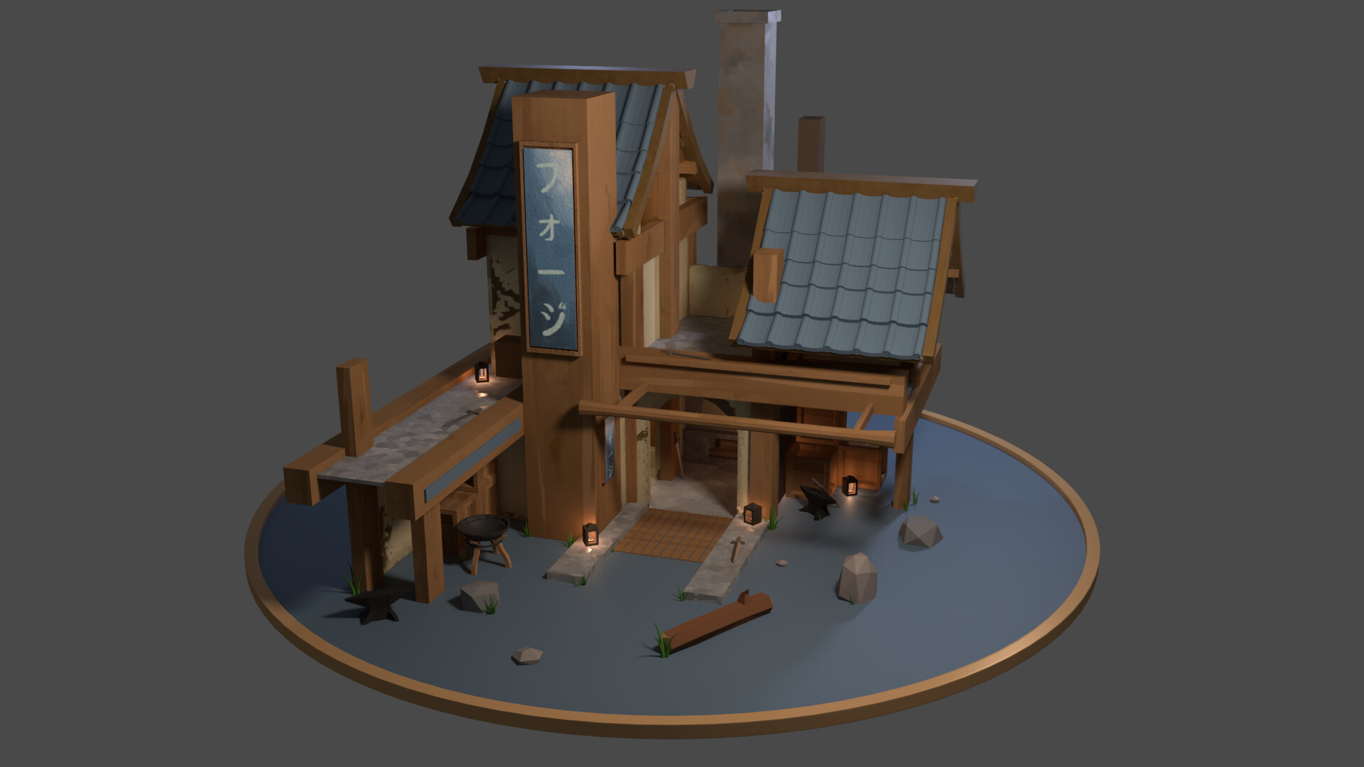 ArtStation - Forge stylized for the essquad