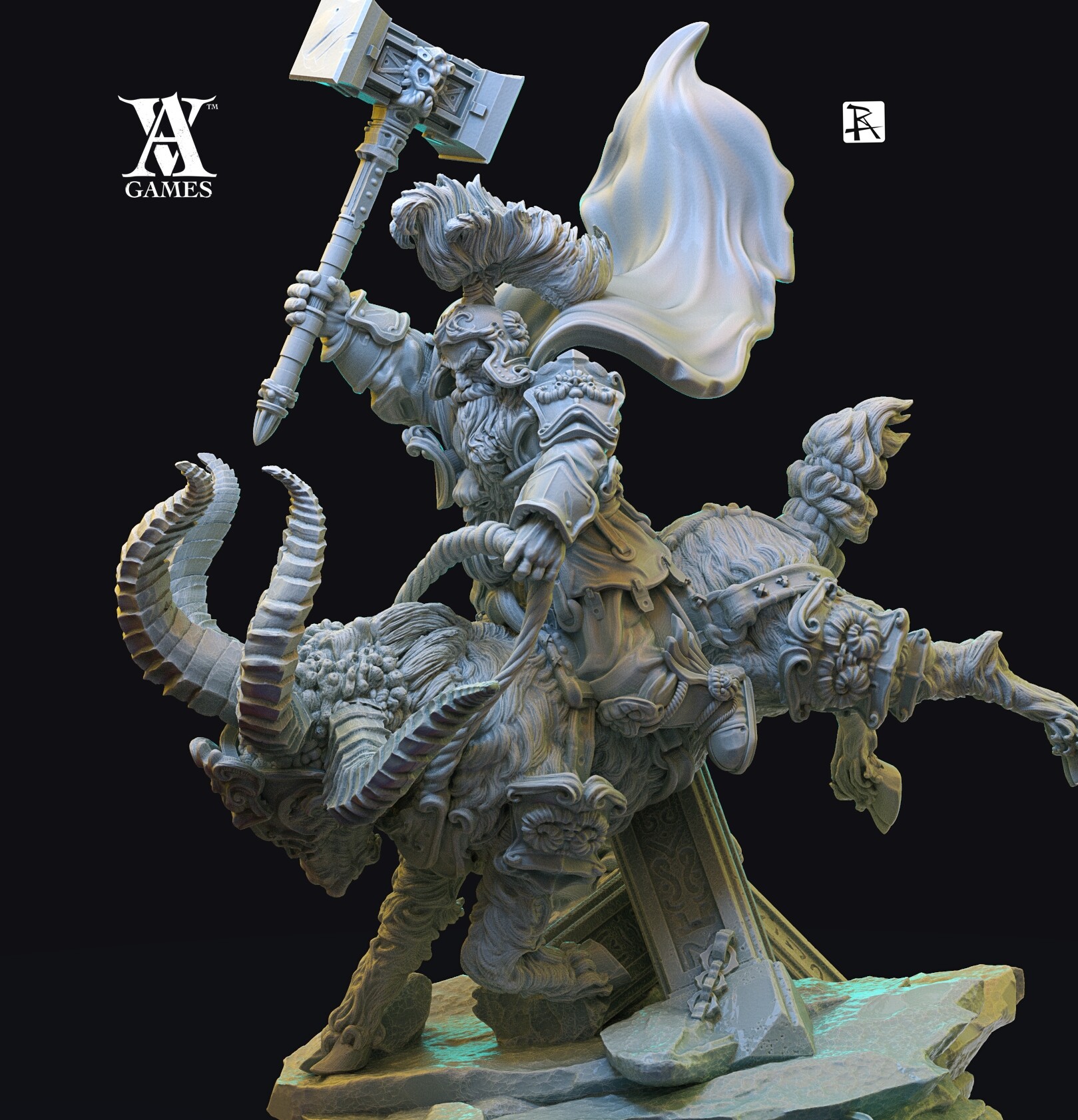 ArtStation - War Dwarfs-the four rider