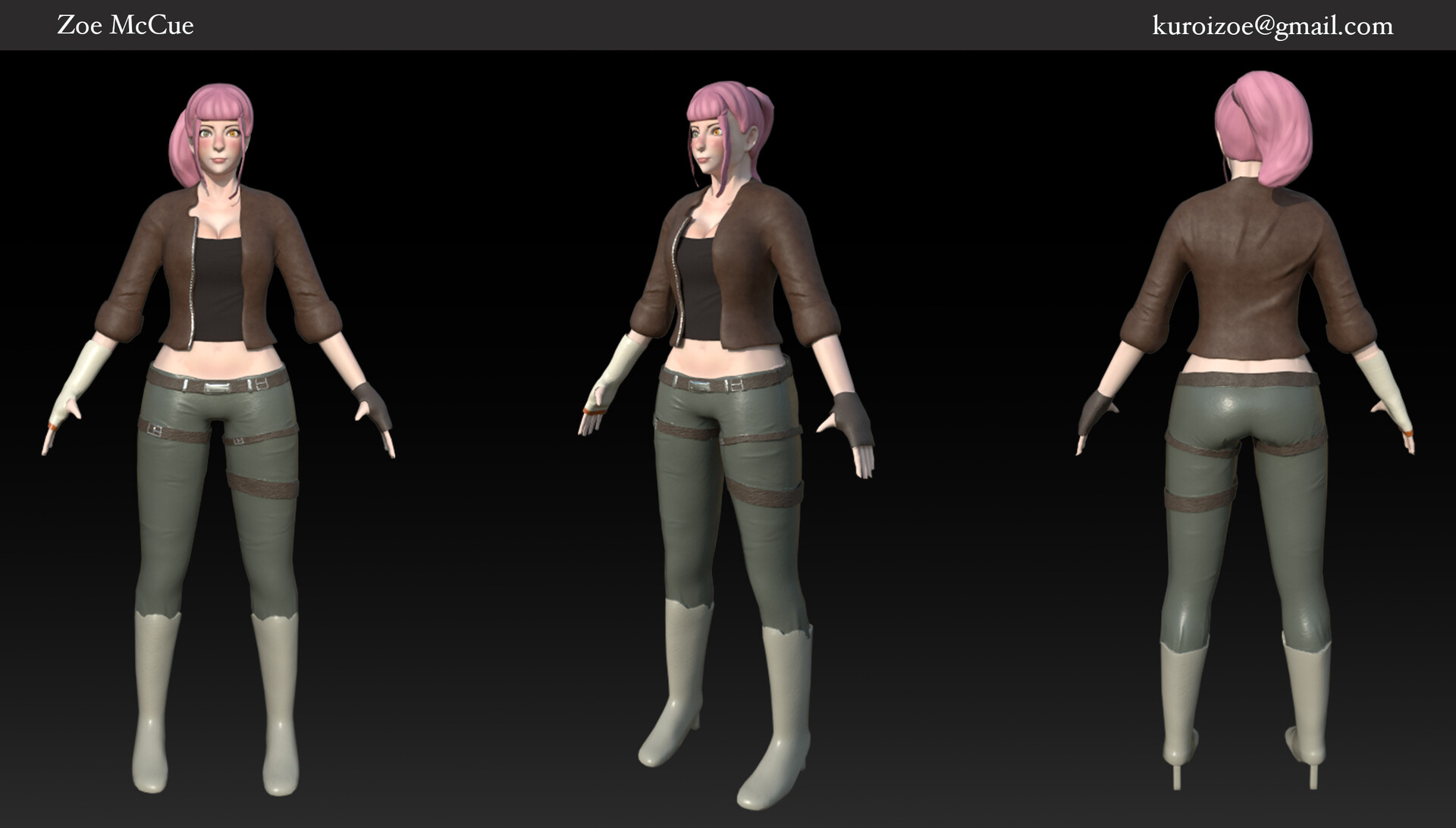 ArtStation - First Female Character Model