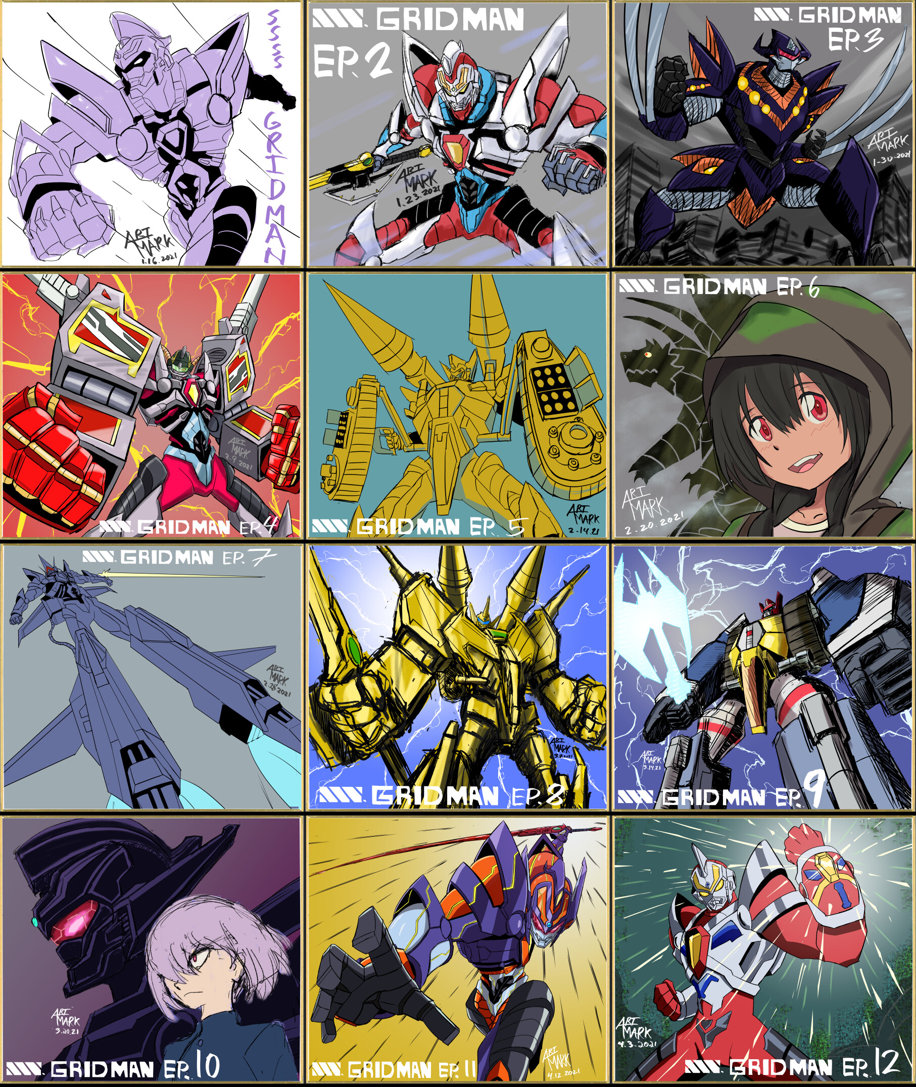 ArtStation - Weekly SSSS.GRIDMAN