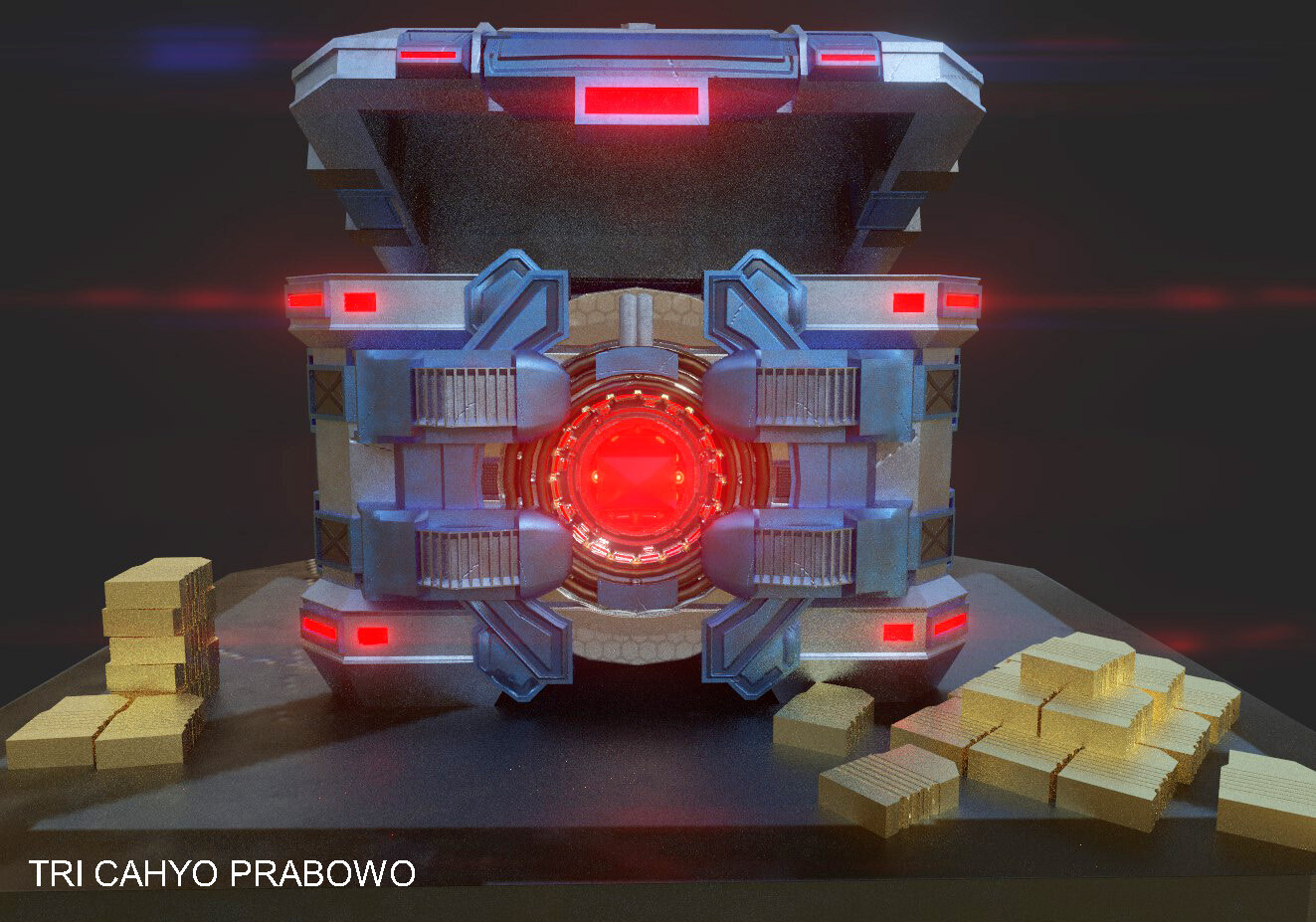 ArtStation - futuristic treasure chest