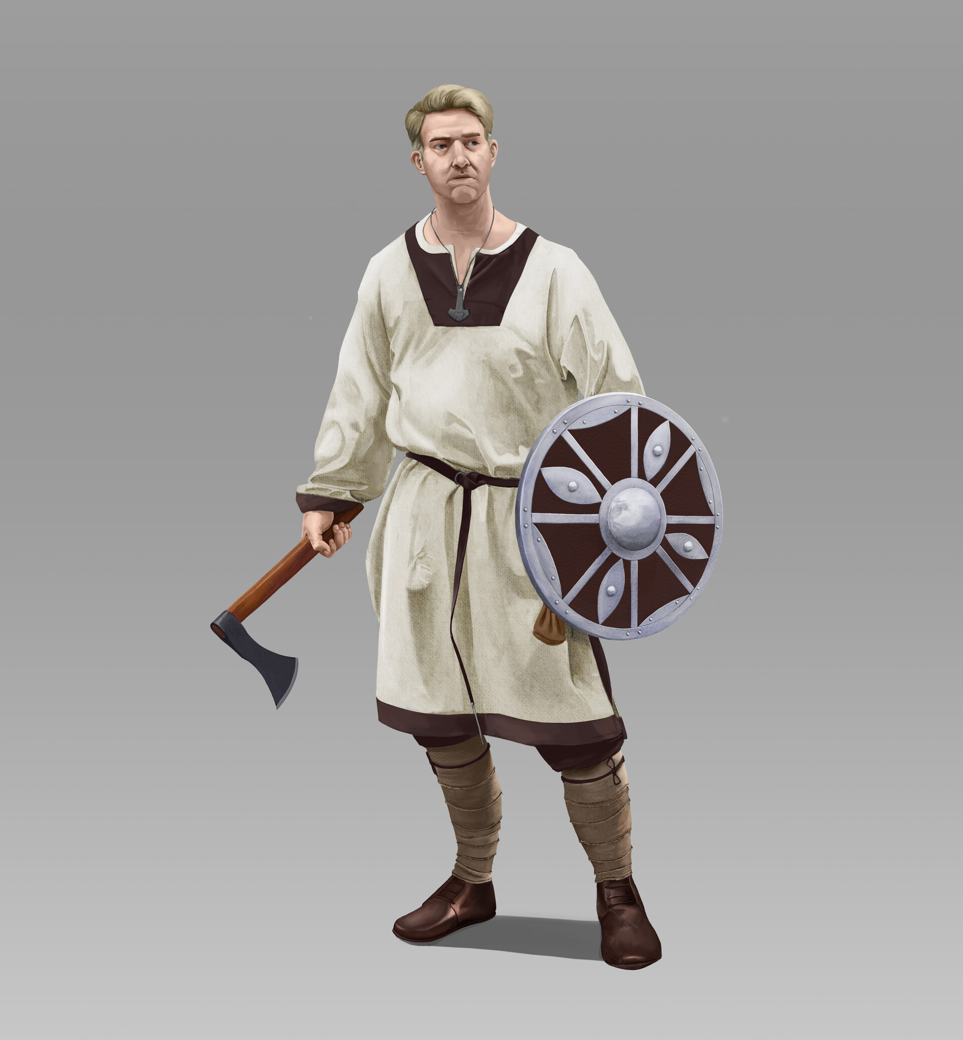 ArtStation - Medieval guy picture study