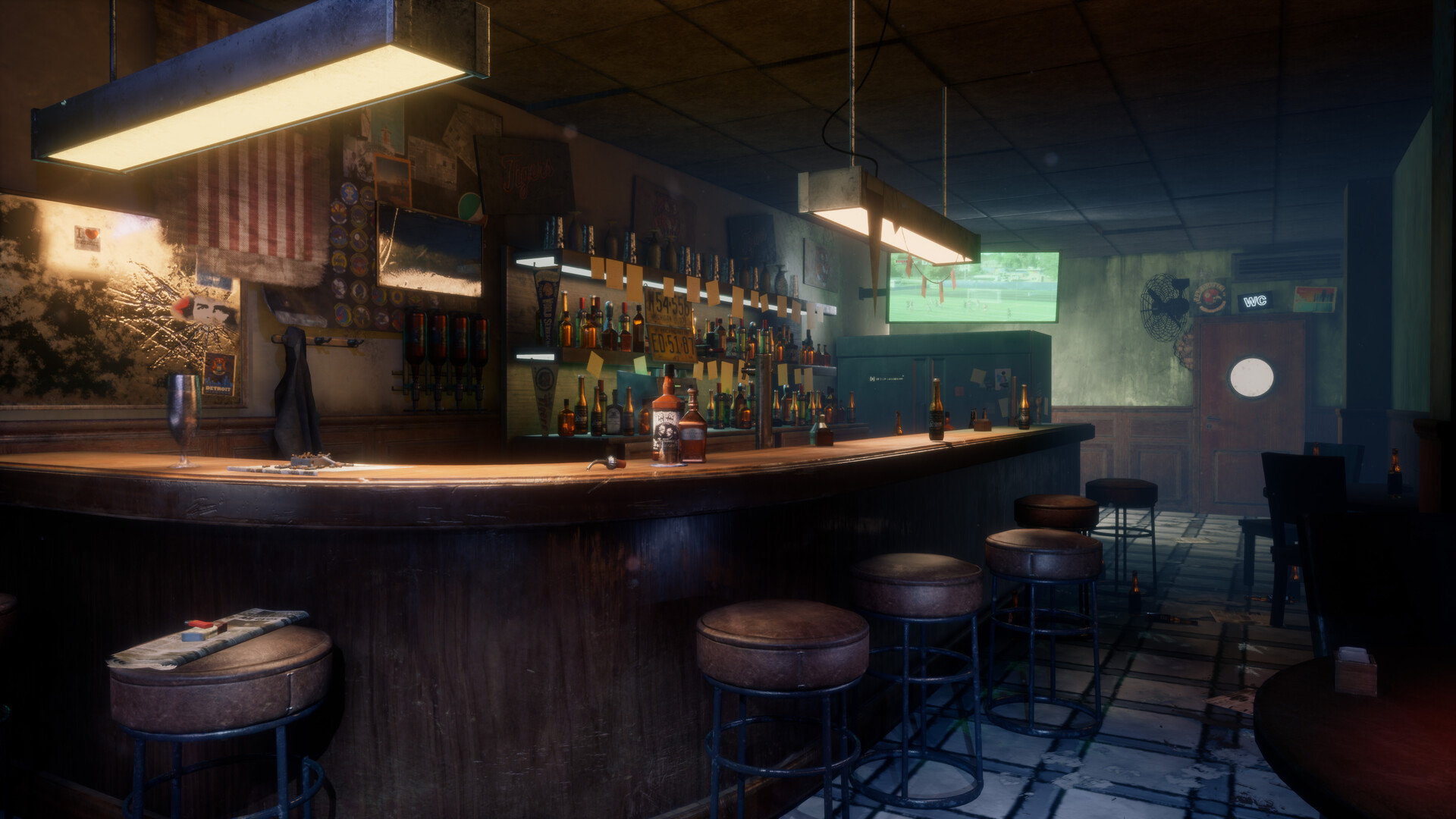 ArtStation - Jimmy's Bar Detroit: Become Human fanart (2019)