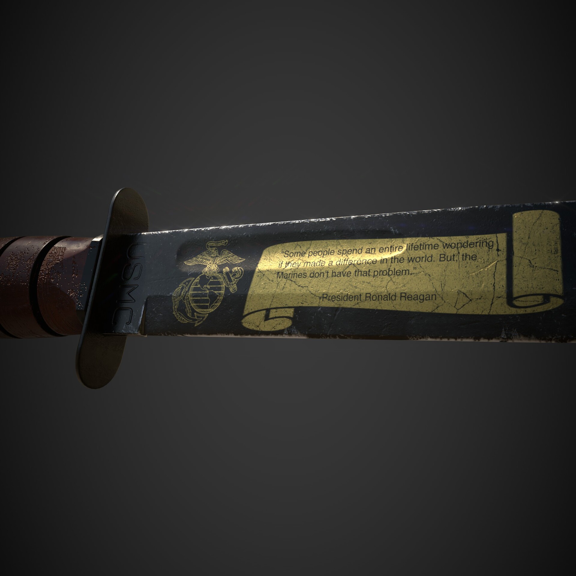 ArtStation - USMC K-Bar