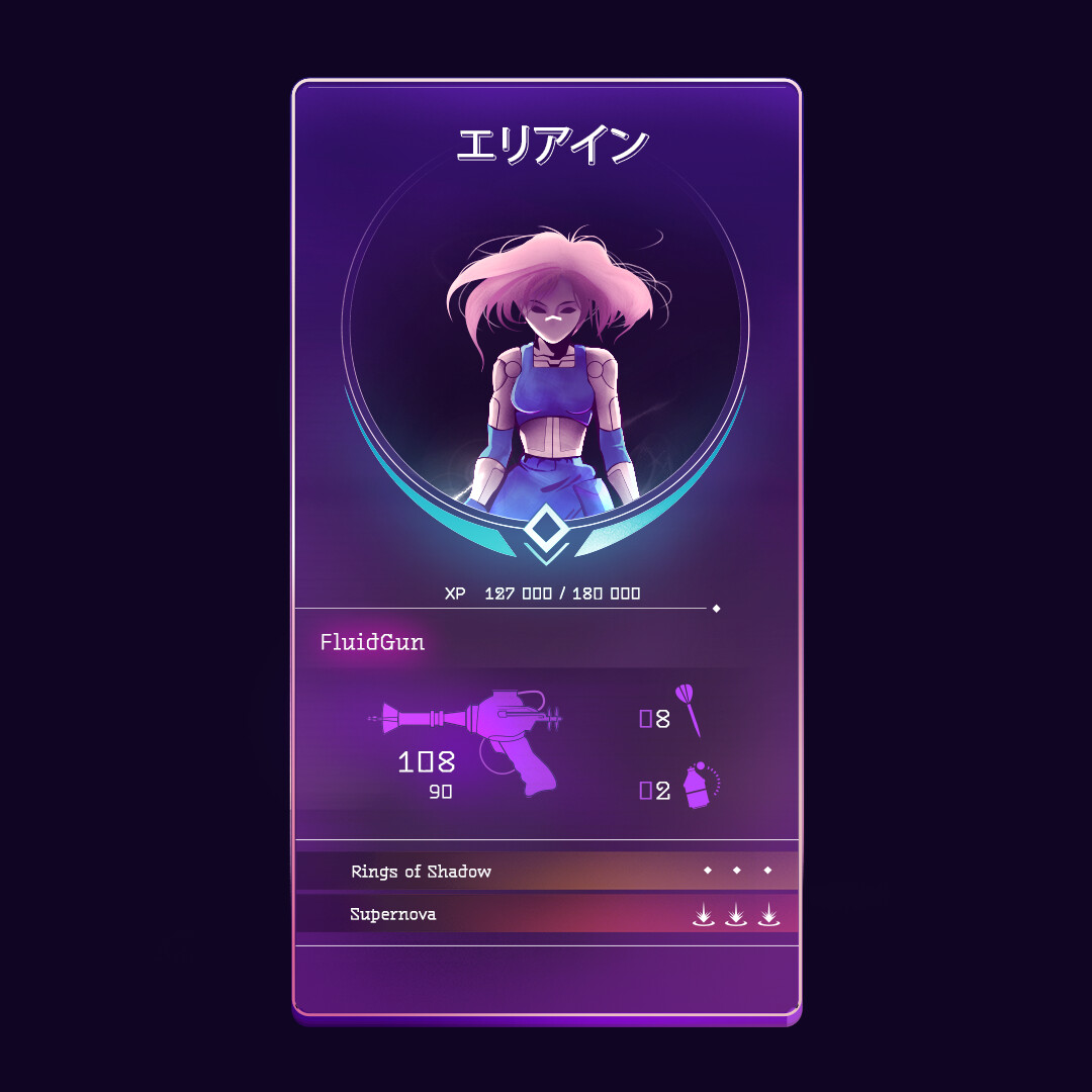 ArtStation - UI Concept Art - Character Selection