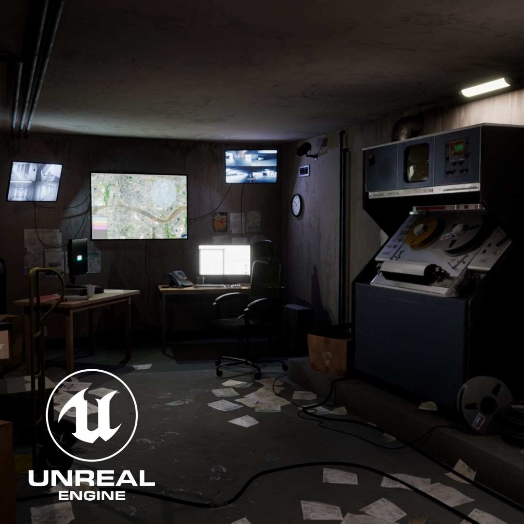ArtStation - Security Room - Unreal Engine 4