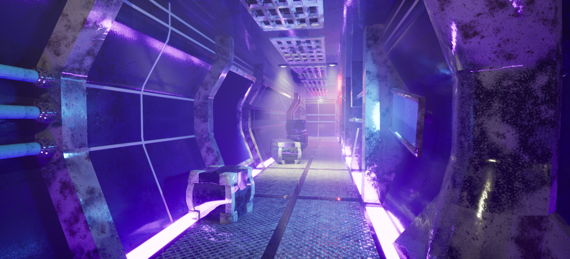 ArtStation - SciFi Hallway Modular