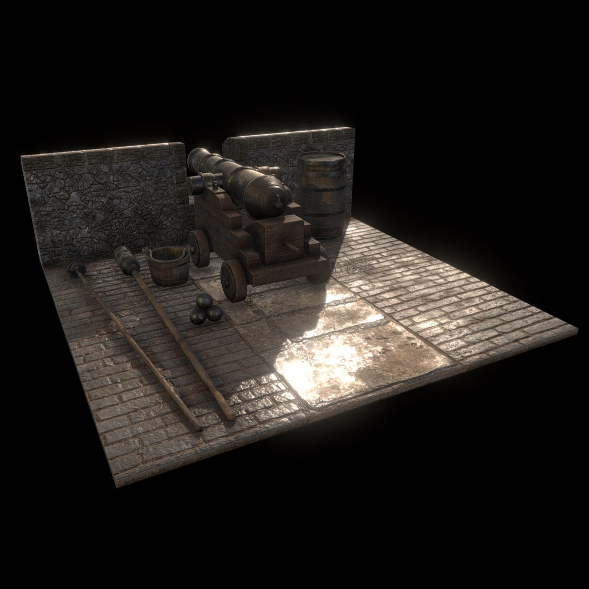 ArtStation - Cannon and Environment