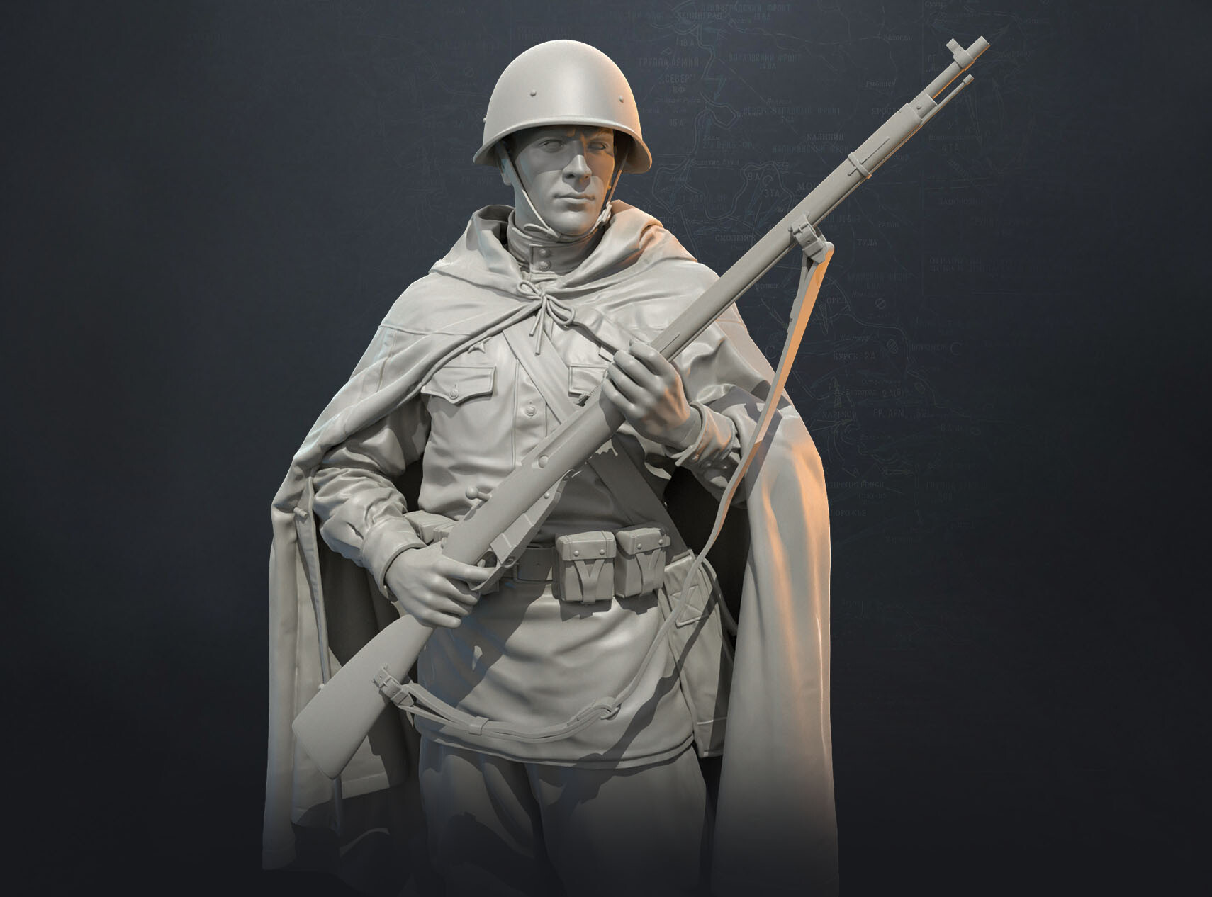ArtStation - Red army soldier 3D printable model