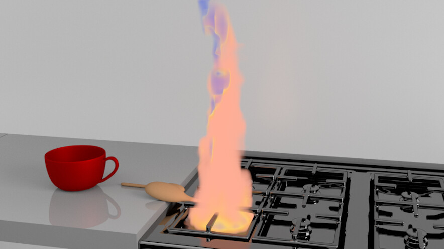 ArtStation - Dynamic Simulation demonstration with Fire