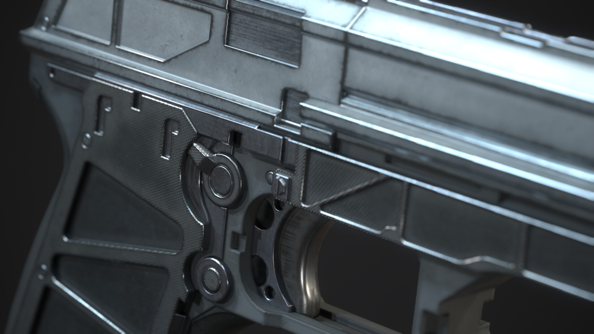ArtStation - Sci-fi Gun | Blender