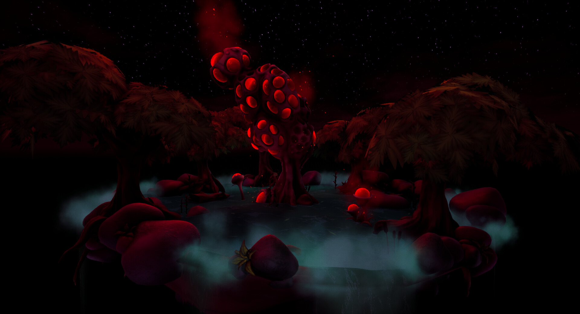 ArtStation - Alien Swamp Diorama