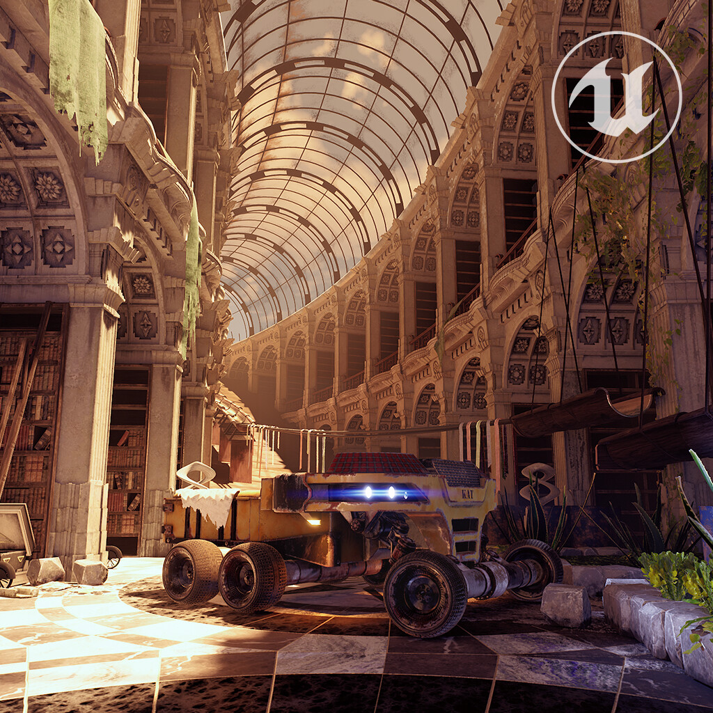 ArtStation - Dystopian Library