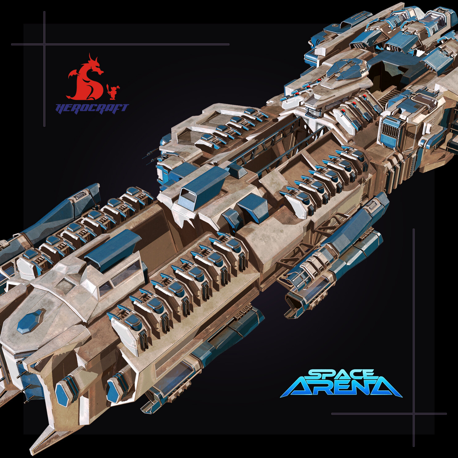 ArtStation - Galactic carrier "USS Centurion" (LP/GIF)