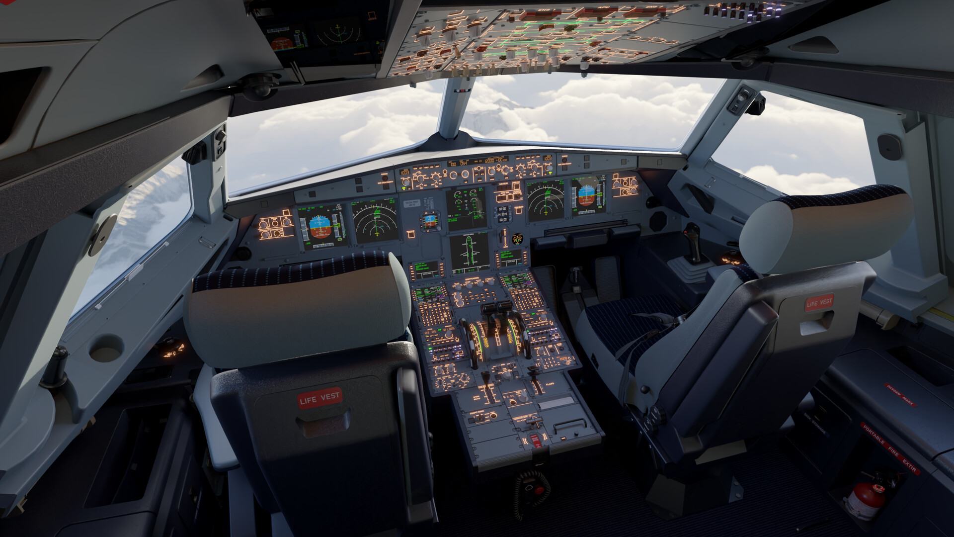ArtStation - Airbus A320-200 Cockpit