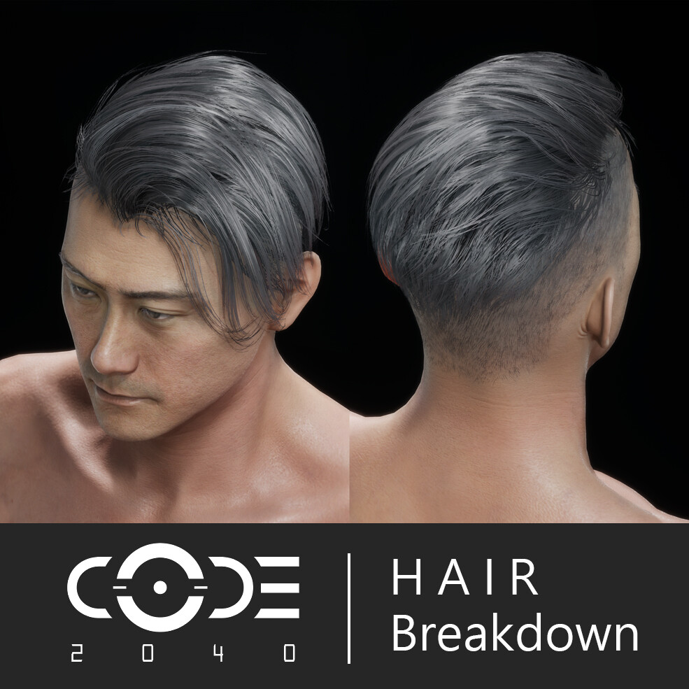 ArtStation - CODE2040 / Hair Style (Yicheng_Lin 林一城 髮型變化)