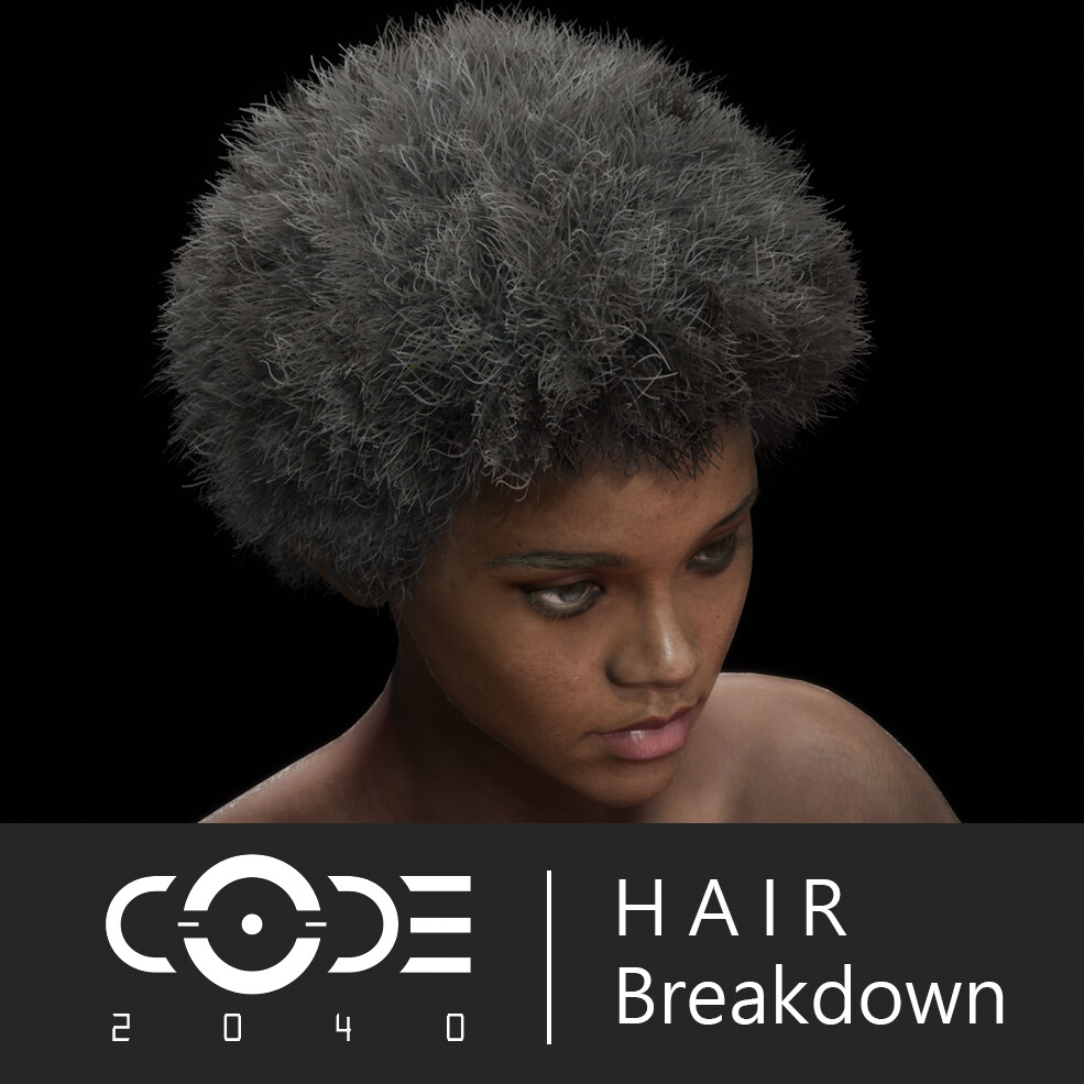 ArtStation - CODE2040 / Hair Style03 (Aaliyah_Brown 艾莉雅_布朗 髮型變化)