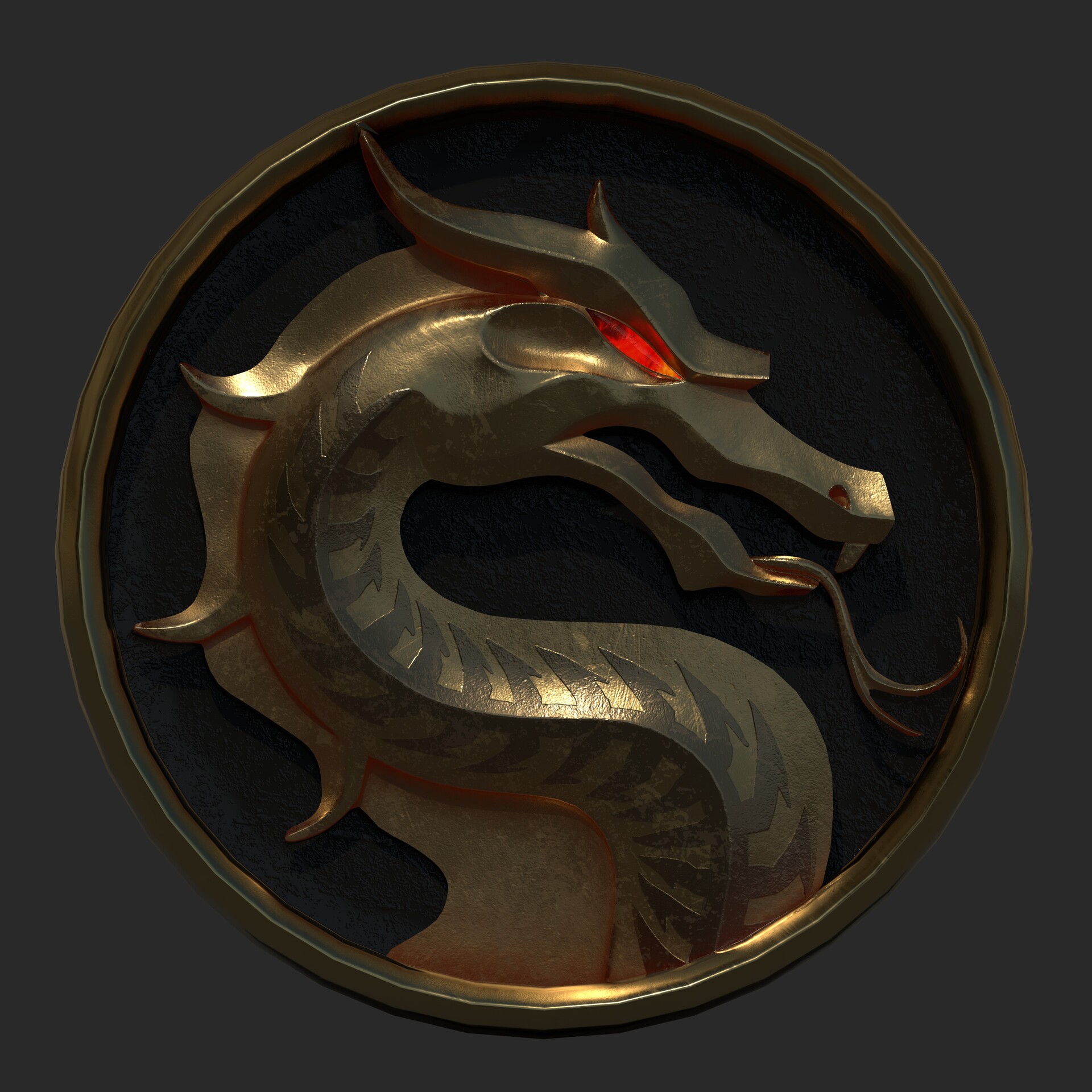 ArtStation - Mortal kombat dragon medal