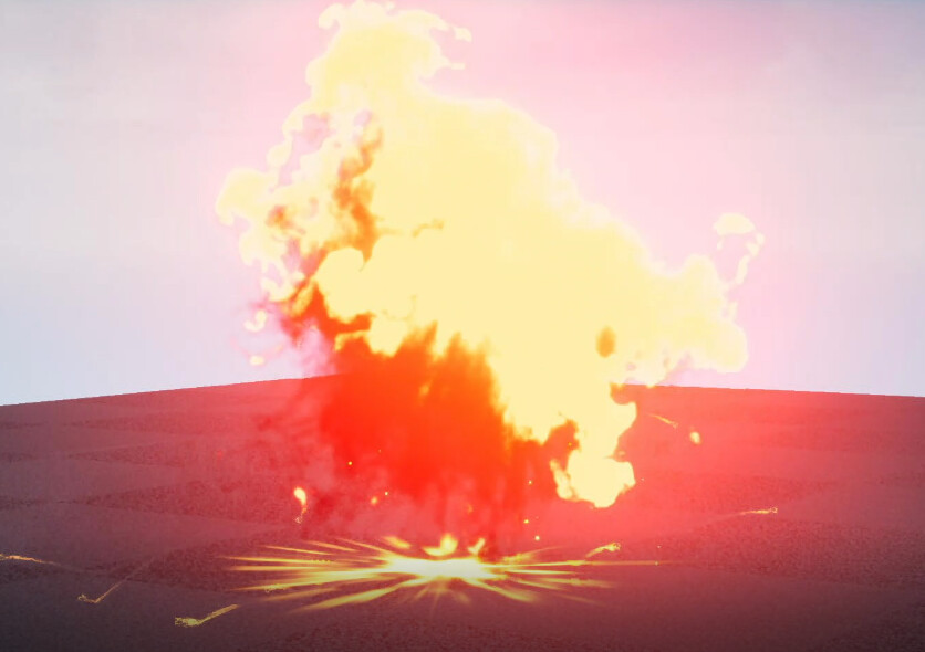 ArtStation - Stylized Explosion