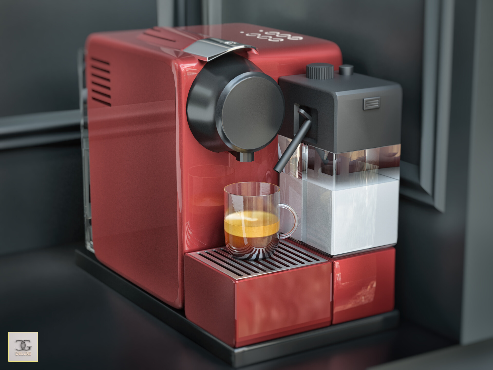ArtStation - Nespresso Latissima Touch Pod Coffee Machine 3D model