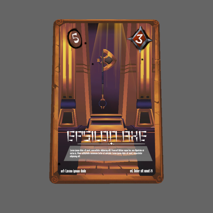 ArtStation - Epsilon axe card
