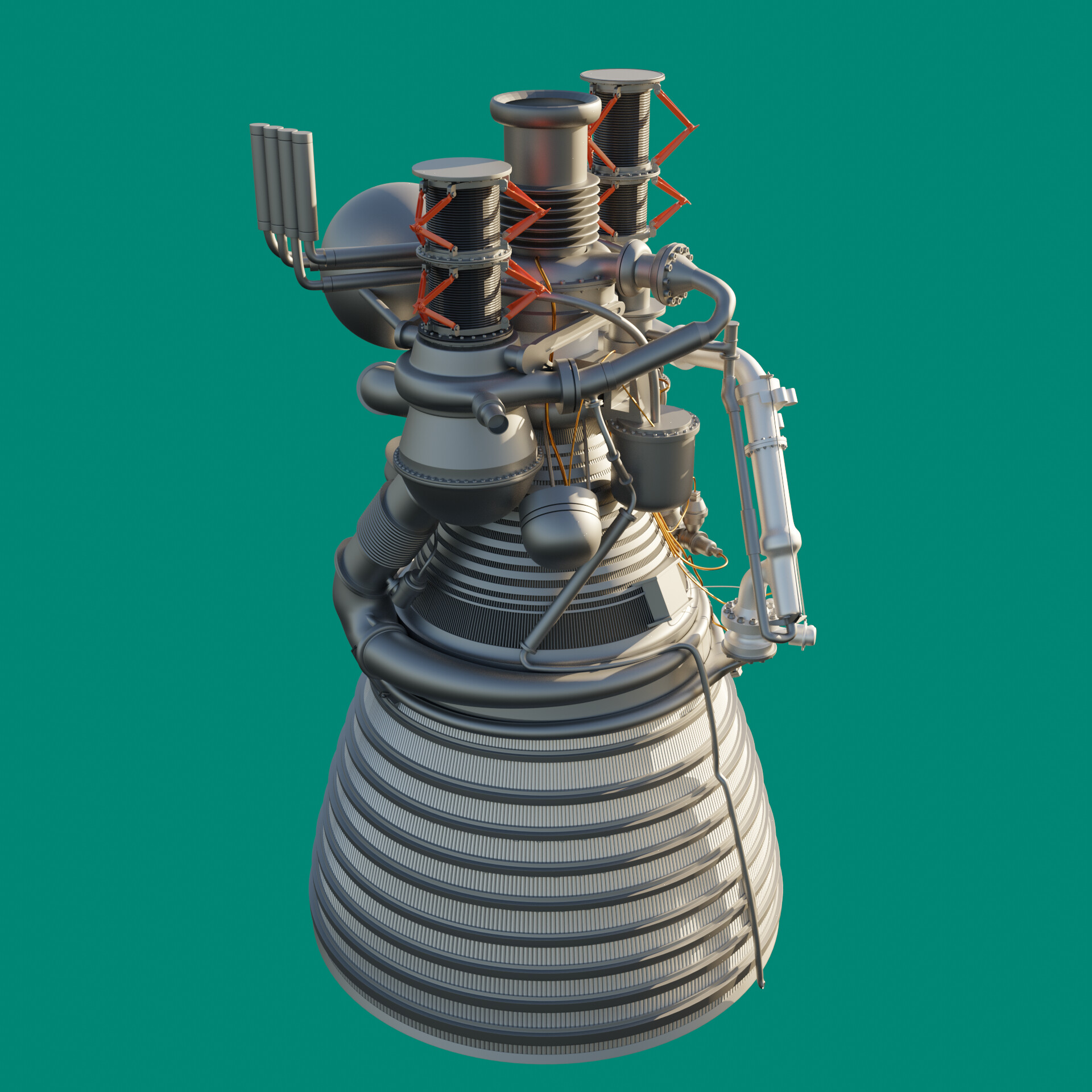 ArtStation - J-2 Rocket Engine Mk1 Promotional Renders