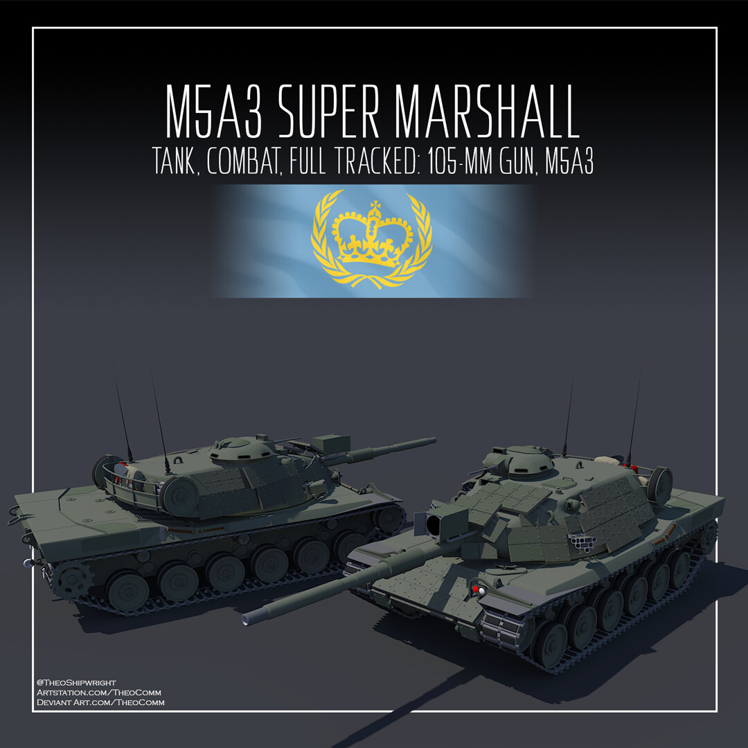ArtStation - M5A3 Main Battle Tank