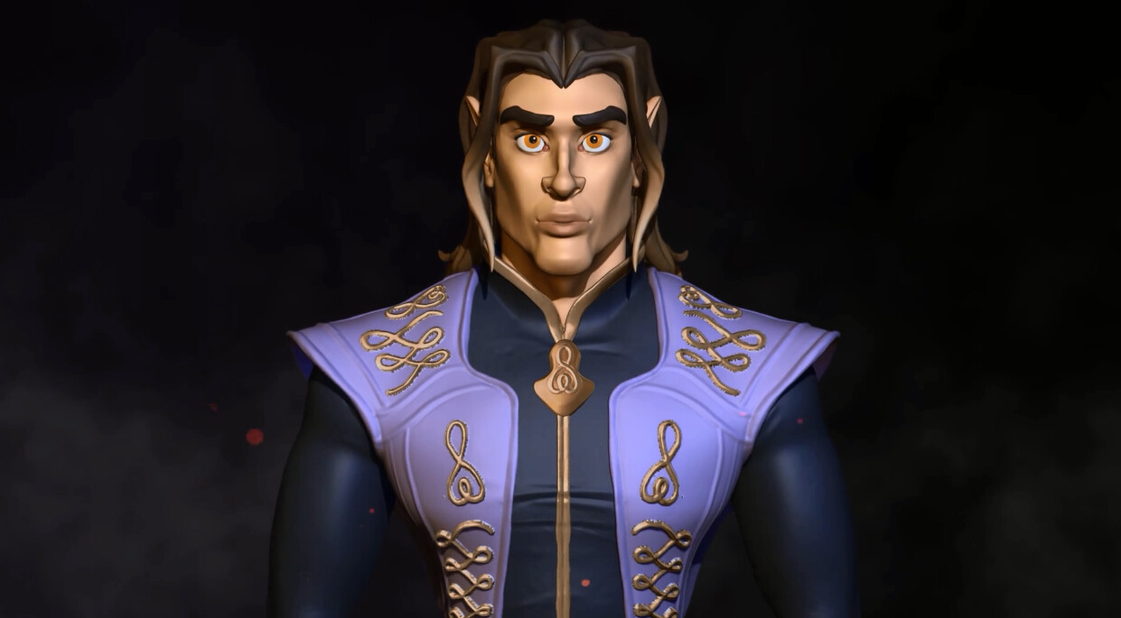 ArtStation - Male Elf Character Creator Mockup - ZBrush