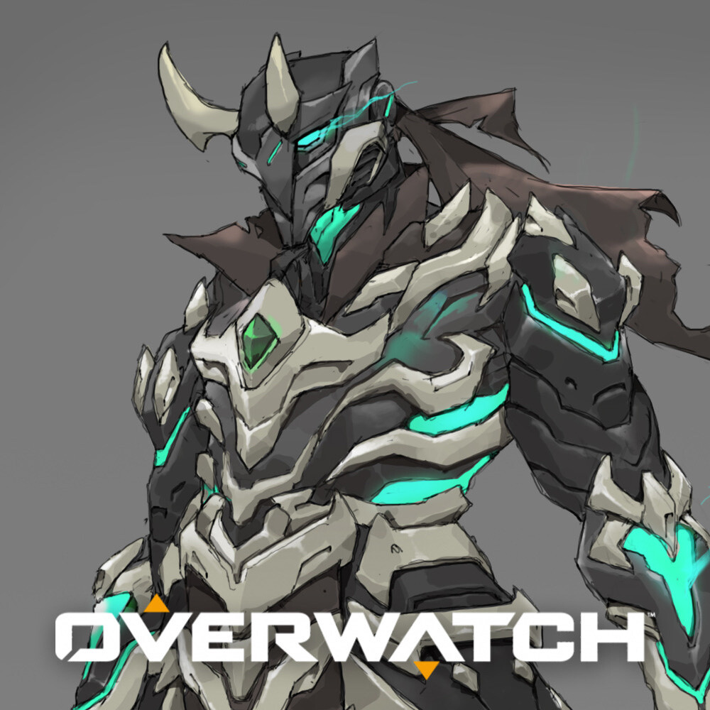 ArtStation - Overwatch Skin Fan Art ( Necrolord Genji )