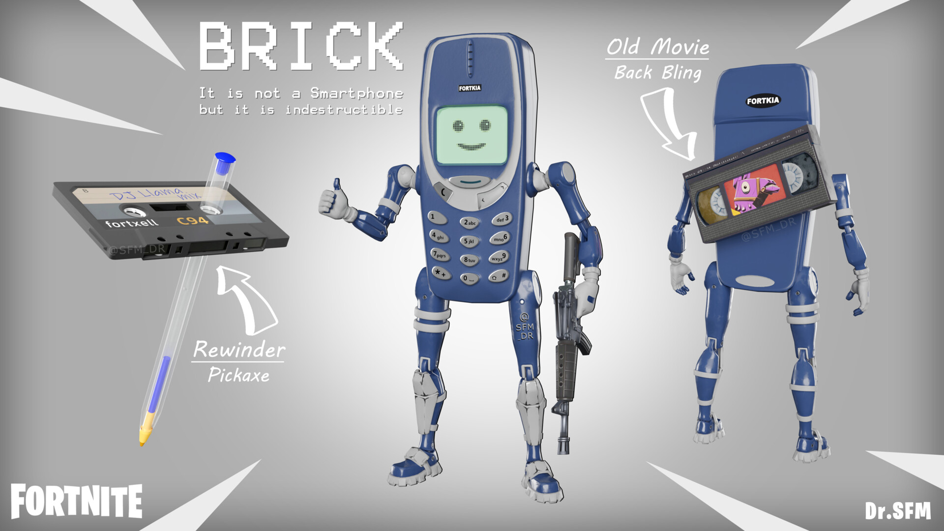 ArtStation - FORTNITE - Skin Concept - Brick