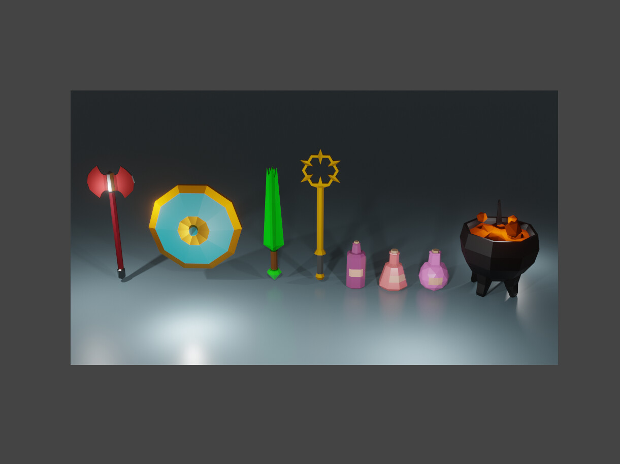 ArtStation - Low Poly Fantasy Assets