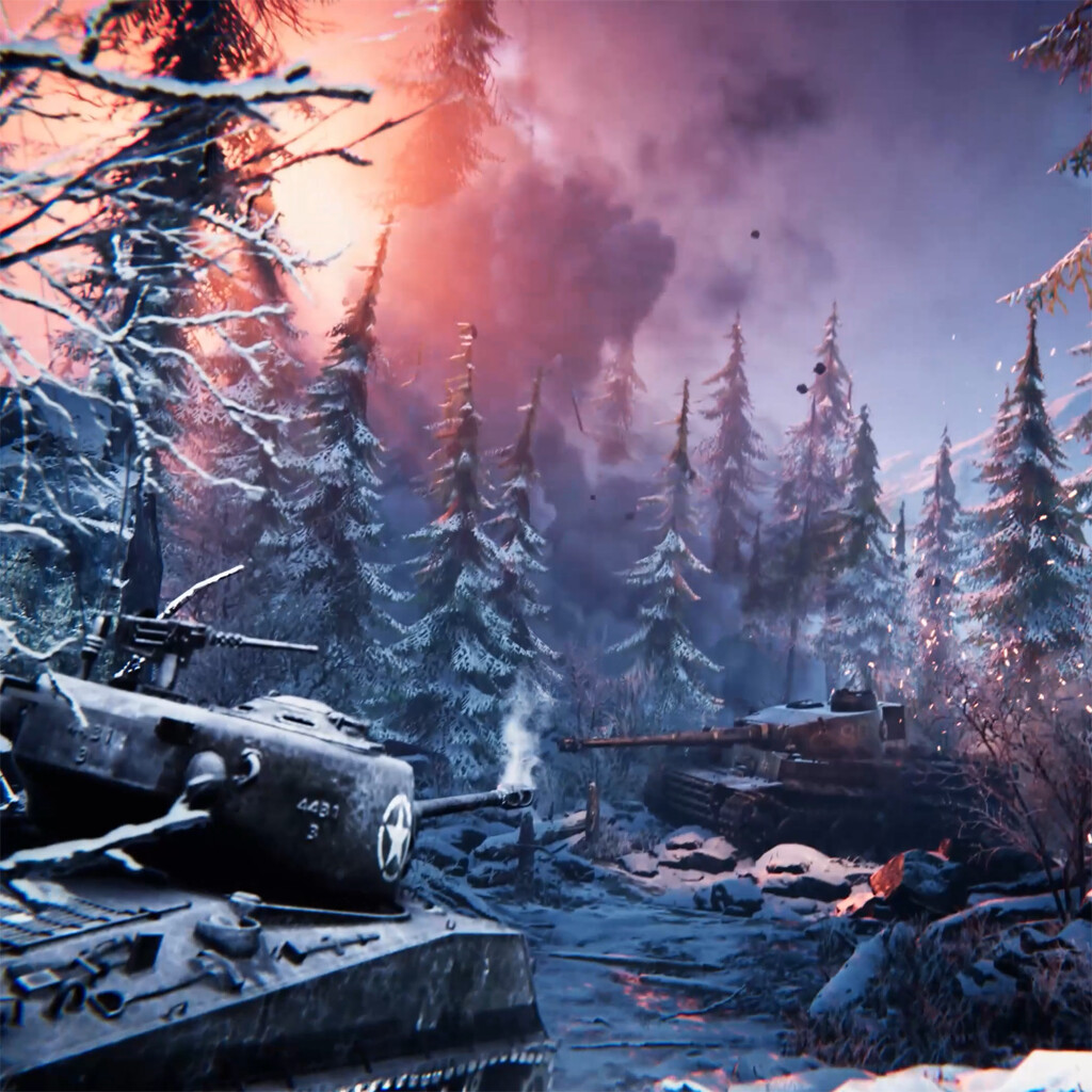 ArtStation - WWII Tank Battle Scene made with Unity HDRP - Lighting ...