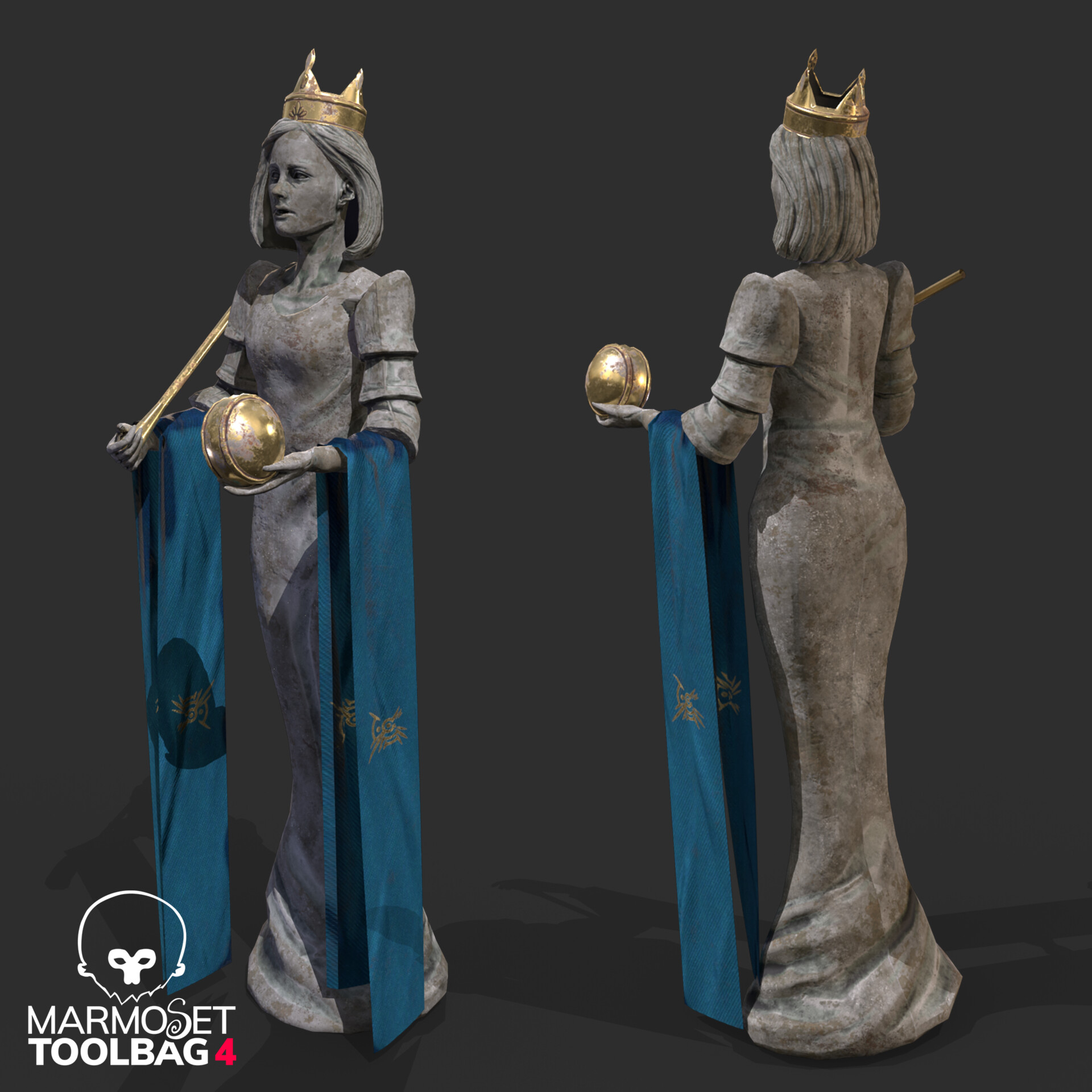 ArtStation - Queen of dunwall statue (Dishonored Fanart)