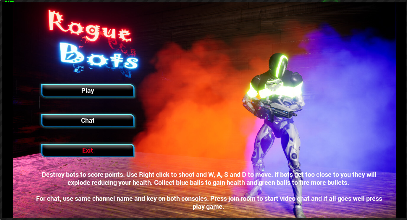 ArtStation - Menu screens for Rogue Bots