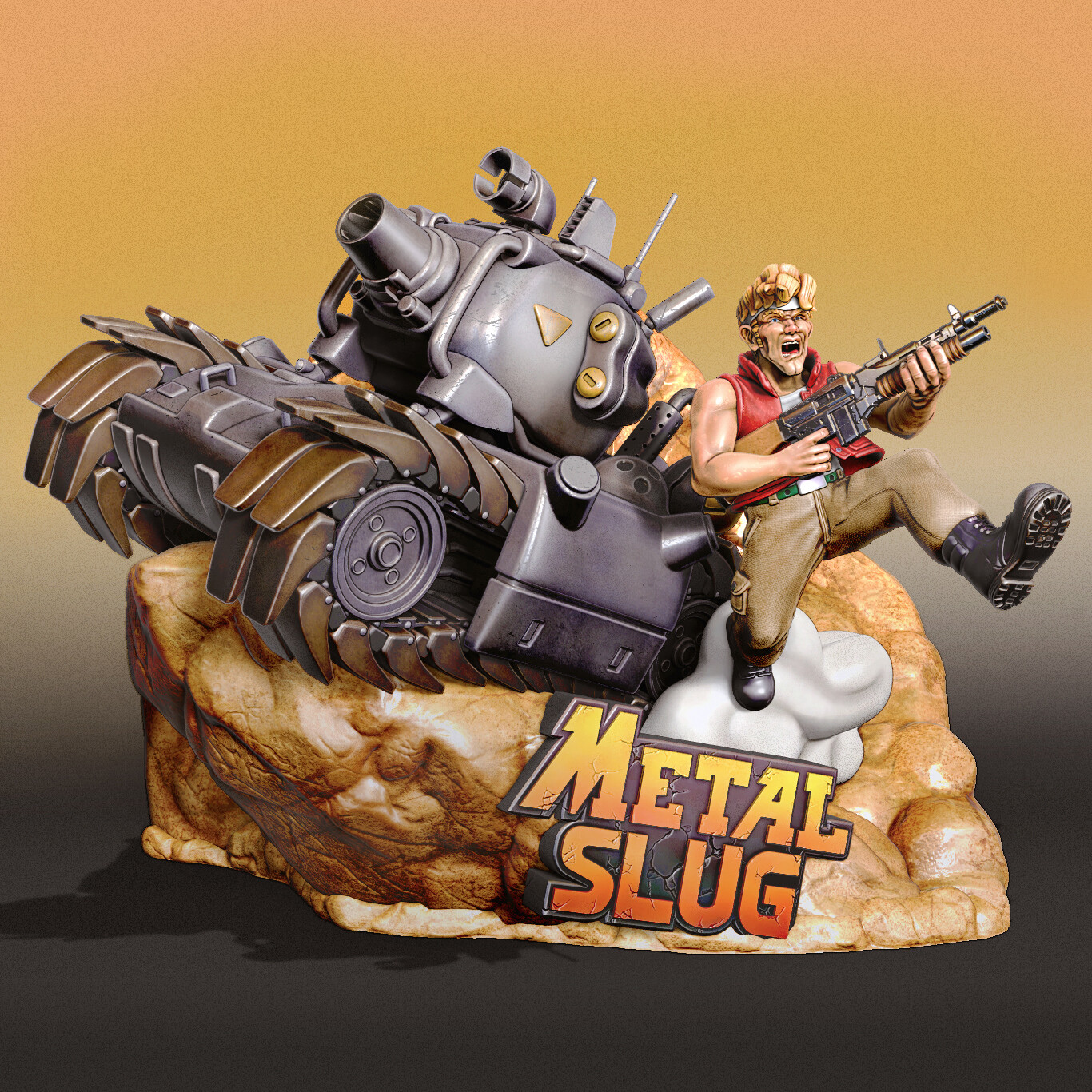 ArtStation - Metal Slug Diorama Figure