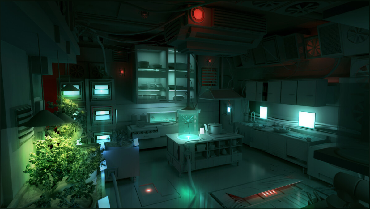 ArtStation - laboratory kitchen