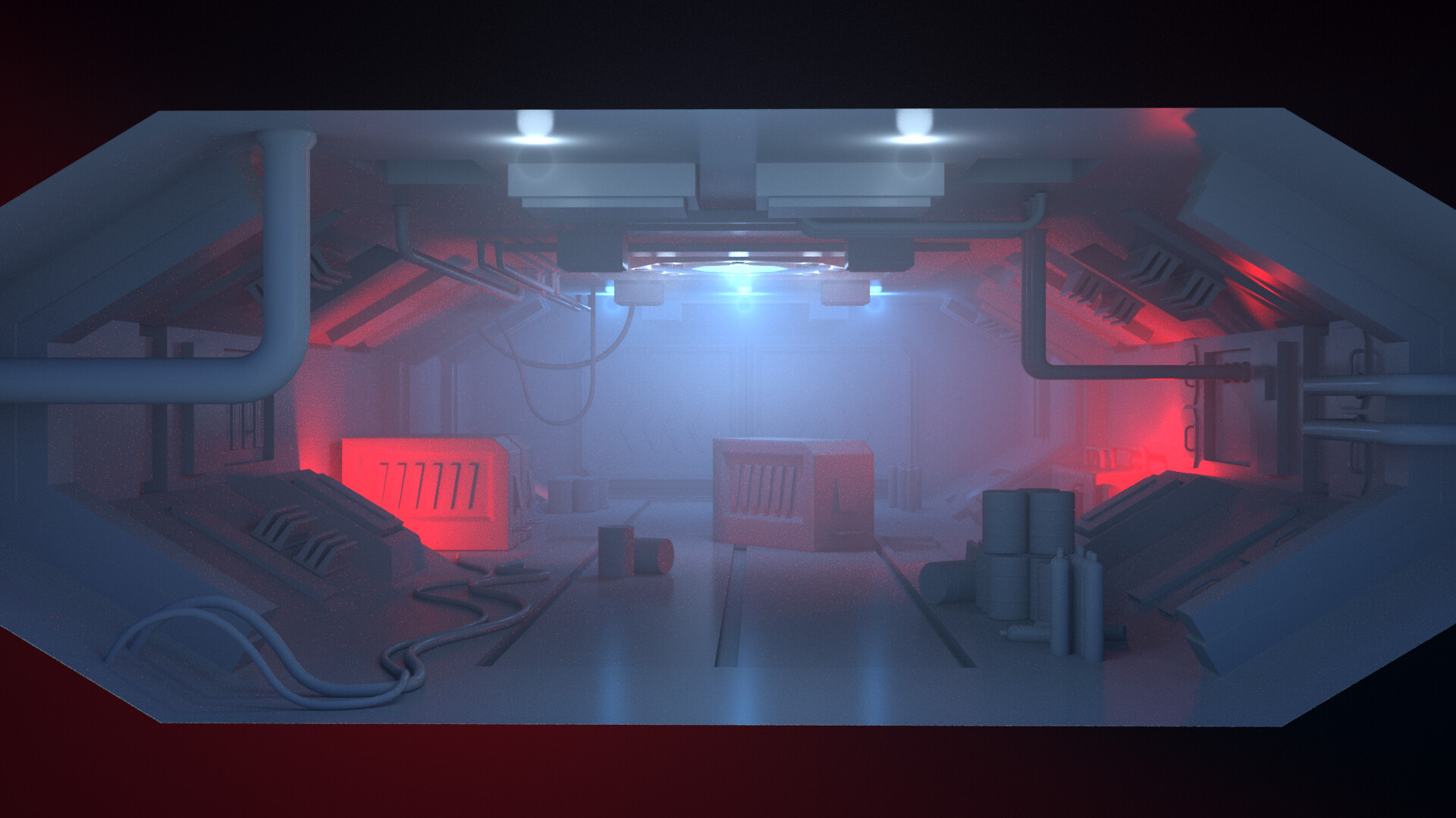 ArtStation - Spaceship lighting test