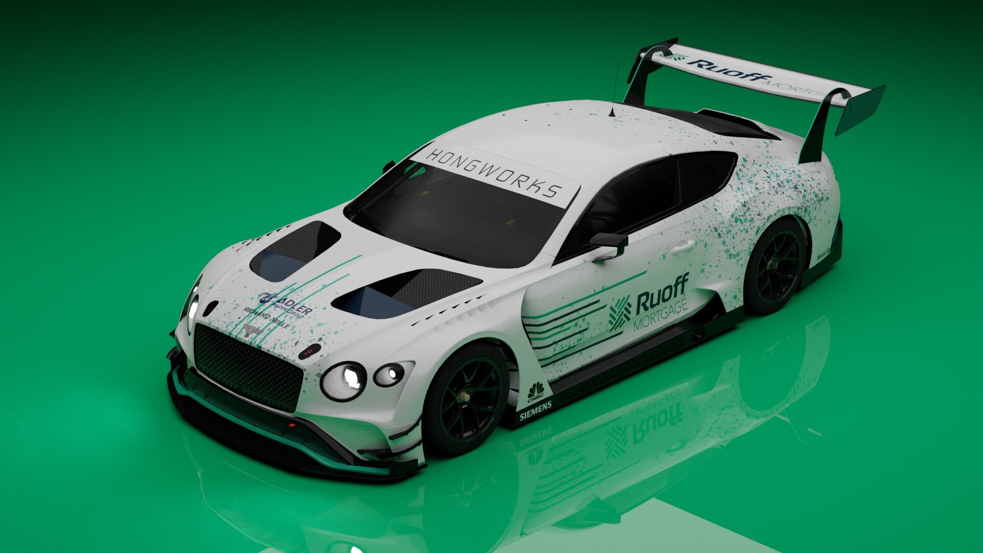 ArtStation - Bentley Continental GT3 Ruoff livery