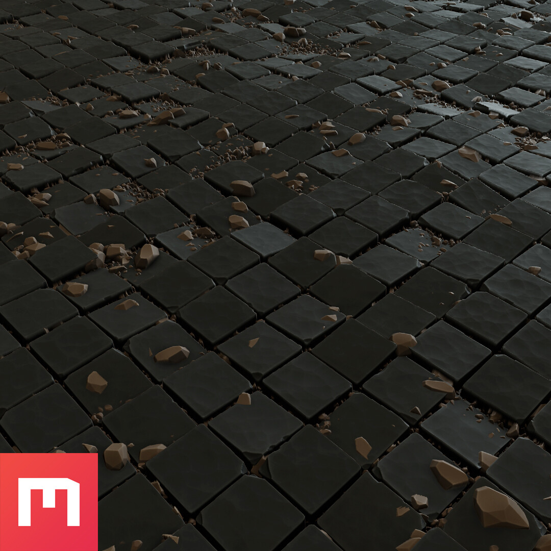 ArtStation - Damaged Tiles