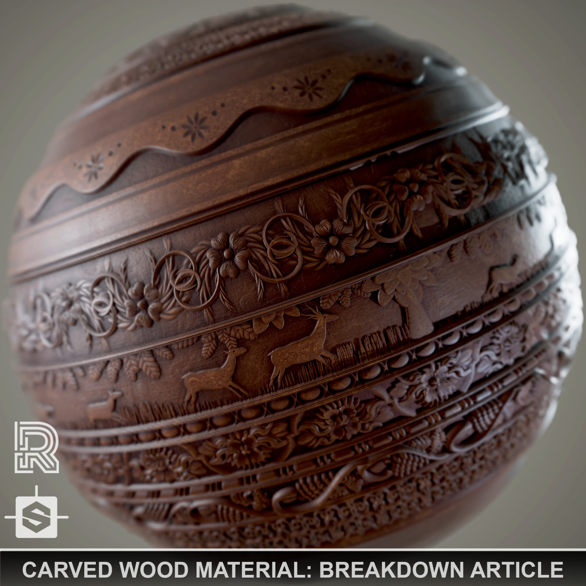 ArtStation - Carved Wood Material Breakdown Article